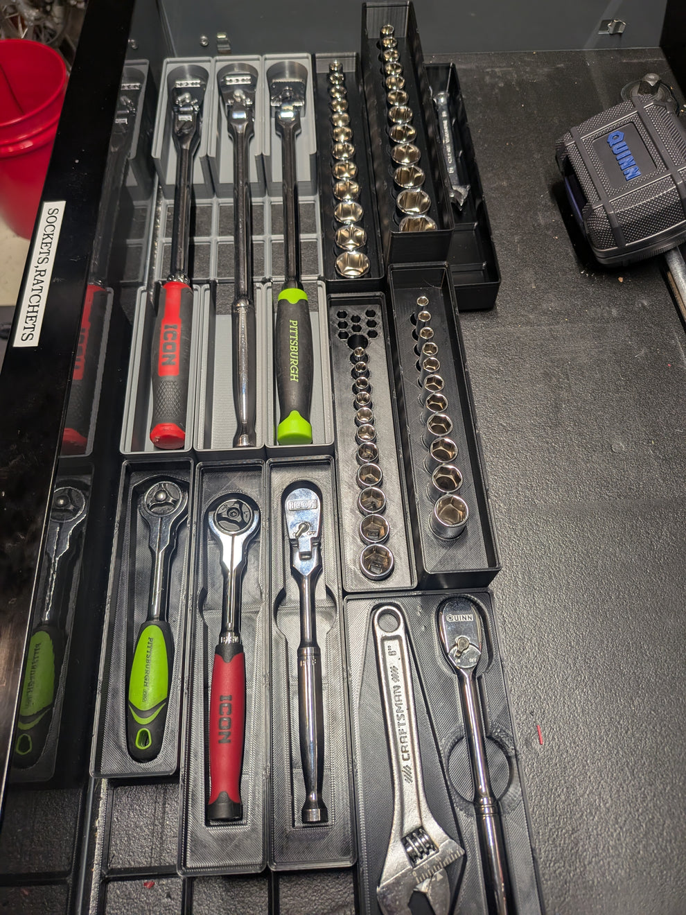 Milwaukee Packout, Toolbox, Gridfinity modular tool storage (GRID ...