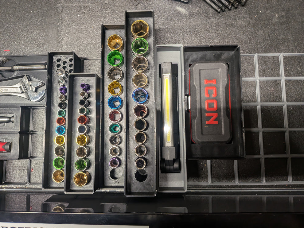 Milwaukee Packout, Toolbox, Gridfinity modular tool storage (GRID ...